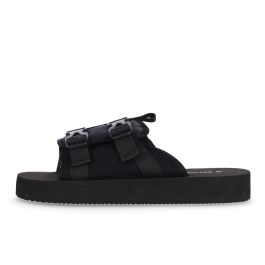 Jonathan D Mens Buckle Sandal Black | John Craig