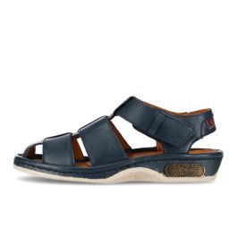 OMega Sjava X Leather Sandals Mens Soft Navy | John Craig