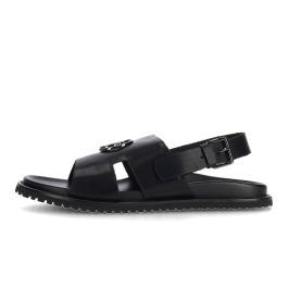Polo Moulded Trim Sandals Mens Black|John Craig