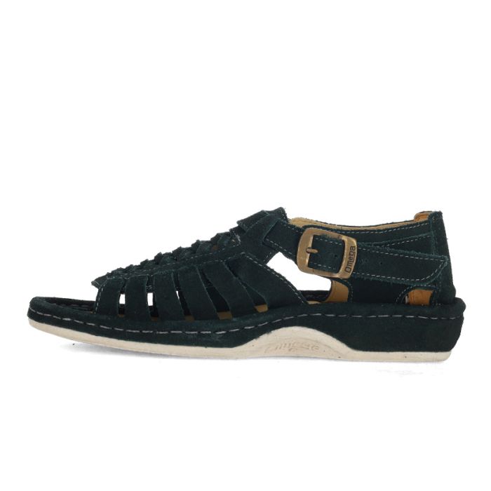 Omega Core Kgosi Suede Sandals Mens Forest Green|John Craig