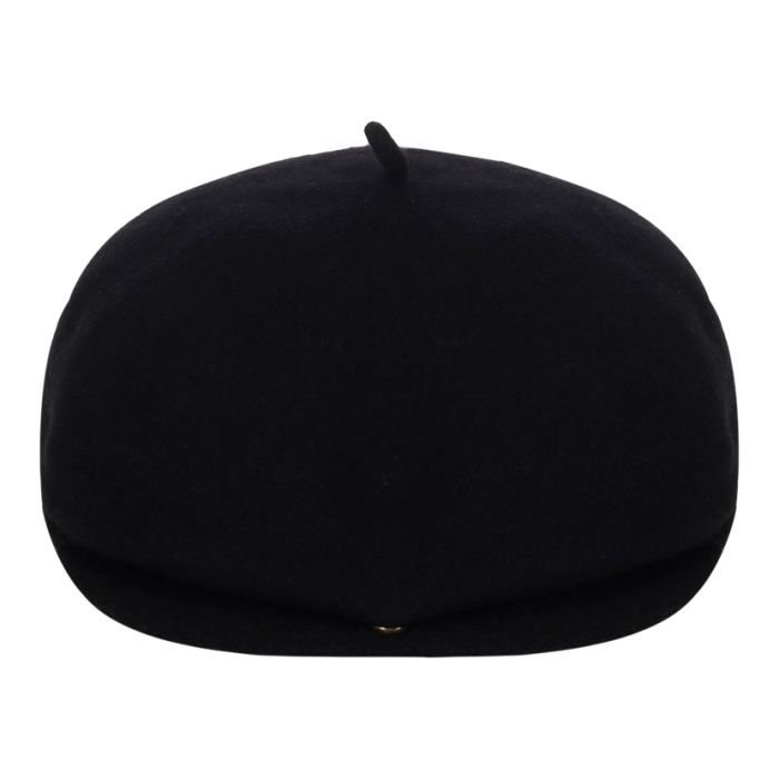 Evans Fabric Peak Beret Black | John Craig Timeless Headwear